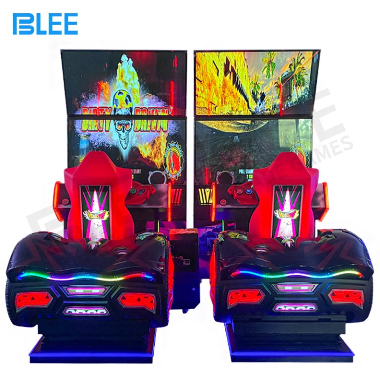 55 Inch Dual Screen Coin Operated Driving Simulator Arcade Racing Car ...