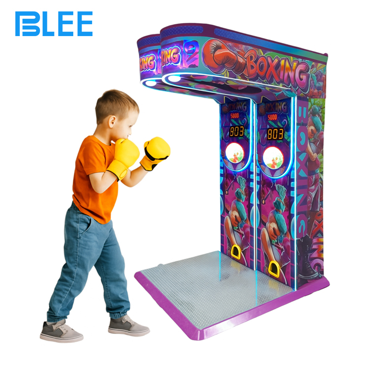 Customized Coin Operated Kid's Boxing Game Machine Punch Kick Arcade ...