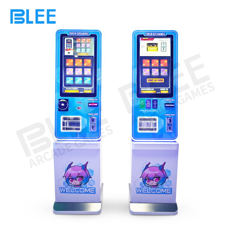 21.5" Touchscreen Token Dispenser BLEE Multi-Payment Arcade System ...