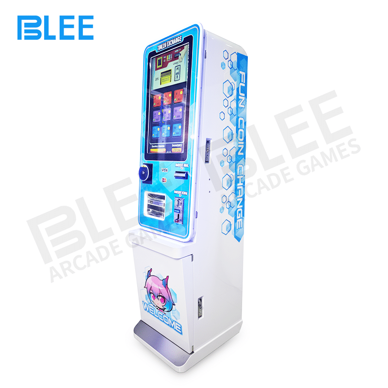 21.5" Touchscreen Token Dispenser BLEE Multi-Payment Arcade System ...